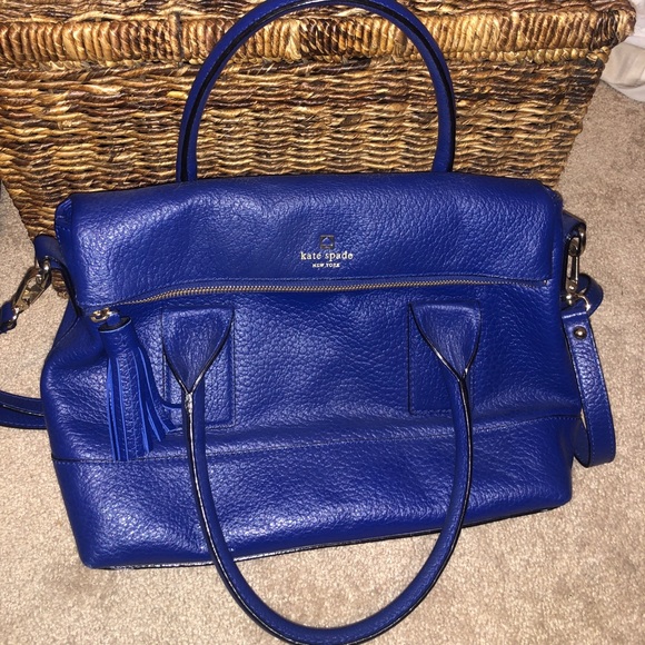 kate spade | Bags | Authentic Blue Leather Kate Spade Purse | Poshmark